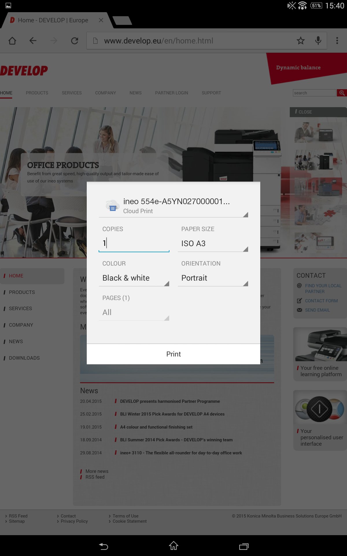 Google Cloud Print - DEVELOP | Polska